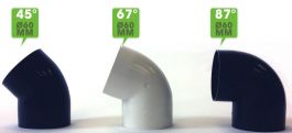 Coudes PVC | Ø 60 mm